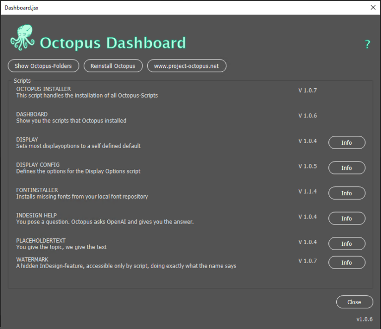 Script: Octopus Dashboard - Project Octopus